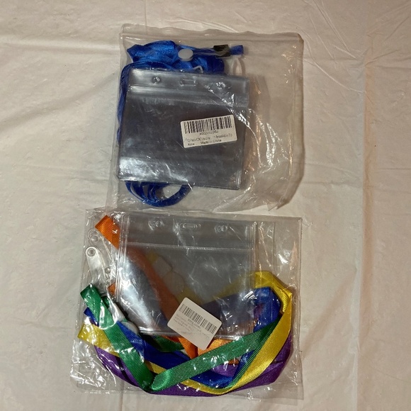 Office | 15 Cdc Vaccination Card Plastic Holders Wfabric Lanyards ...